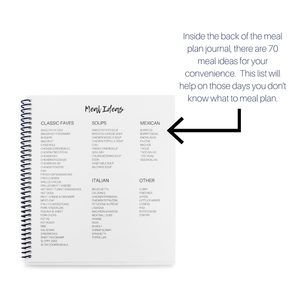 Simple Purposeful Living 52-Week Meal Planner, Best-Selling Workbook – simplepurposefulliving