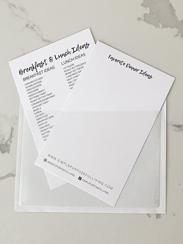 Complete Meal Planning Bundle – simplepurposefulliving